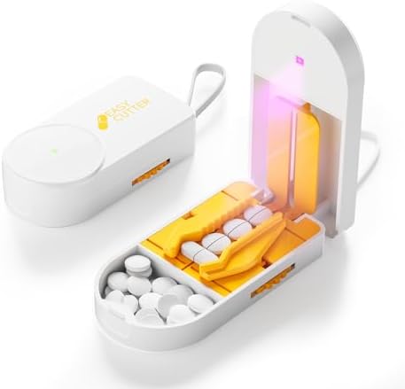 Pro U | V C-Pill Cutter & Organizer - Luminescent LED Status Light | 3 ...