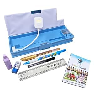 Buy Sidak Stationery Combo Pencil Box Inbuild LED Light, Sharpener ...