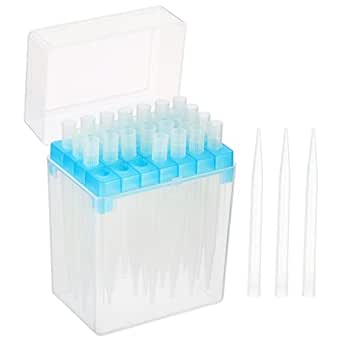 PATIKIL 5ml Filtering Pipette Tips, 1 Set 28 Tips/Rack(Blue) Plastic ...