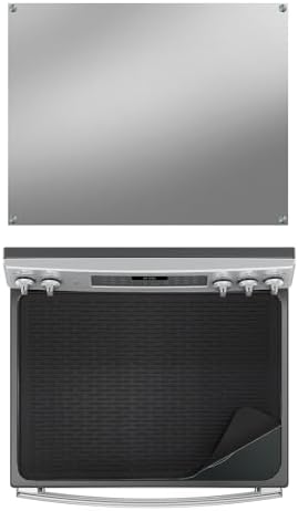 Amazon.com: 24" By 30" Stainless Steel Stove Backsplash & 28" By 20 ...
