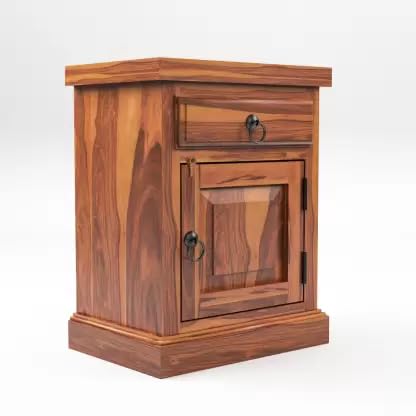 VINOD FURNITURE HOUSE Solid Sheesham Wood Box Style Side Table for Bed ...