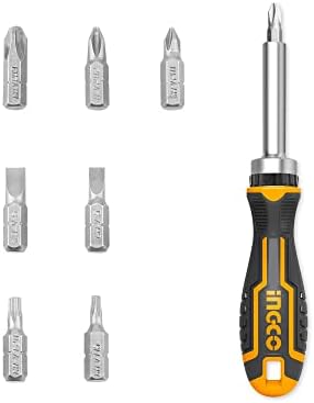 INGCO AKISD0808 8 Pcs ratchet screwdriver set AKISD0808 (1 Set ...