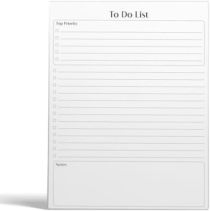 Amazon.com : To Do List Notepad - 5.5"x8.2", 50 Sheets, To Do Notebook ...