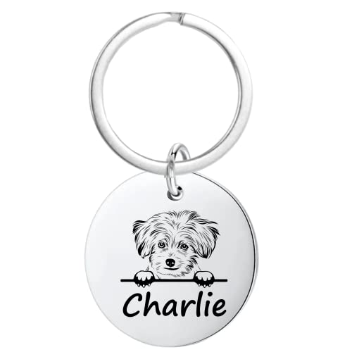 Amazon.com: Maltese Gifts, Personalized Maltese Keychain, Custom ...