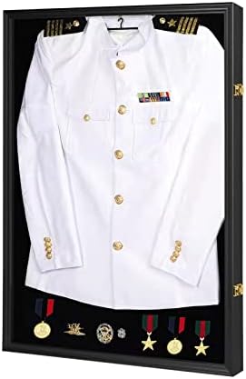 Iheipye Military Uniform Shadow Box - Police Uniform Display Case ...