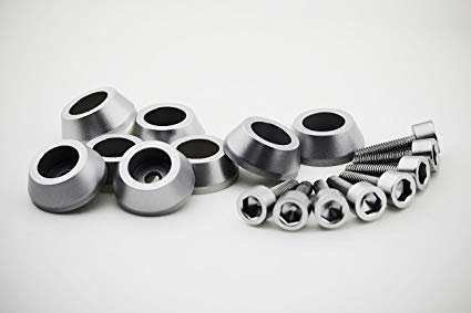 Amazon.com: Ballistic Jester Silver Trim Bolt Short Kit for 1 Wheel ...