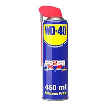 WD-40 Multi Use Lubricant Spray 450ml, Wide and Narrow Smart Straw ...