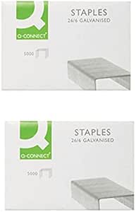 Q-Connect Staples 26/6mm (Pack of 5000) KF27001 (2) : Amazon.co.uk ...