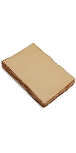 Fausta Handmade Vintage Textured Cotton Paper 75 Sheets (250 GSM) (6 X ...