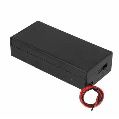 SHOKITECH 18650 x 2 Battery Holder with Cover and On/Off Switch with ...