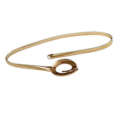 Buy Romp Fashion Golden Trendy Stylish Buckle Stretchable Waist Belt ...