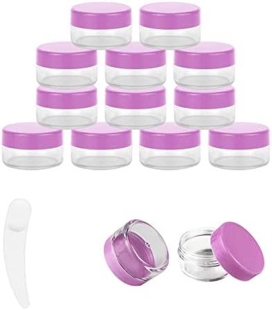 12 pcs 5 Gram/5ml Jars with 1 Mini Spatulas, Sample Pots, Mini Jars ...