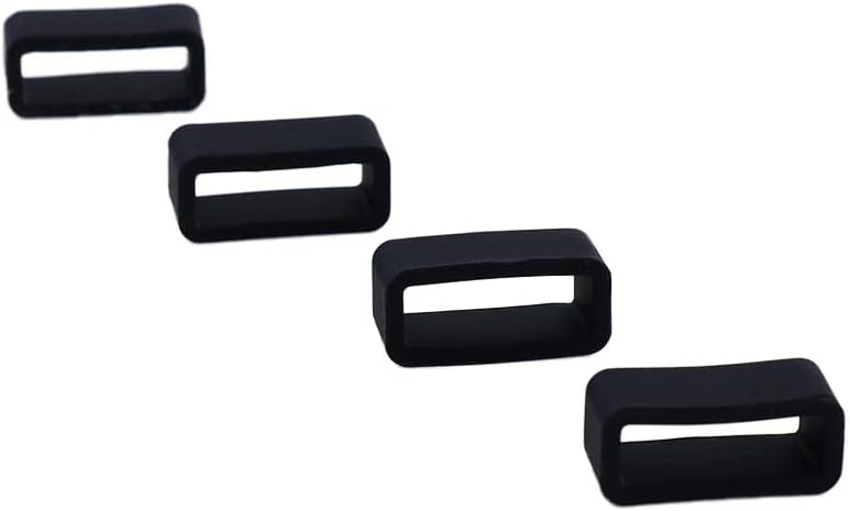 Amazon.com: Rubber Replacement Watch Band Strap Loops, Silicone Watch ...