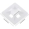 100 Pacchi Supporti Adesivi per Fascette Zip Supporti Base per Fascette ...