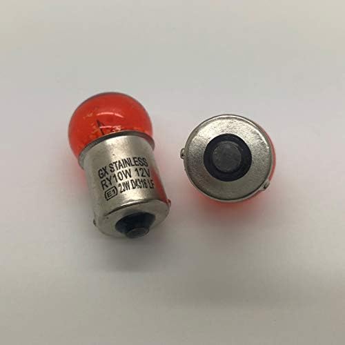 589 RY10W Amber 12v 10w BAU15S 245FY Bayonet Motorcycle Motorbike Car ...