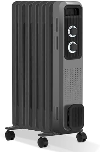 Silentnight Oil Filled Radiator 7 Fin - Portable Electric Radiator ...