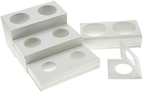 600pcs Coin Holders Cardboard Coins Flips 2x2, 12 Size Coin Collection ...