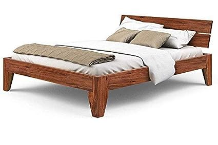 The Home Decor Solid Sheesham Wood |Solid Wood Spiky Queen Size Bed for ...