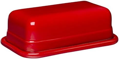 Emile Henry Provencal Butter Dish, Cerise Red : Amazon.co.uk: Home ...
