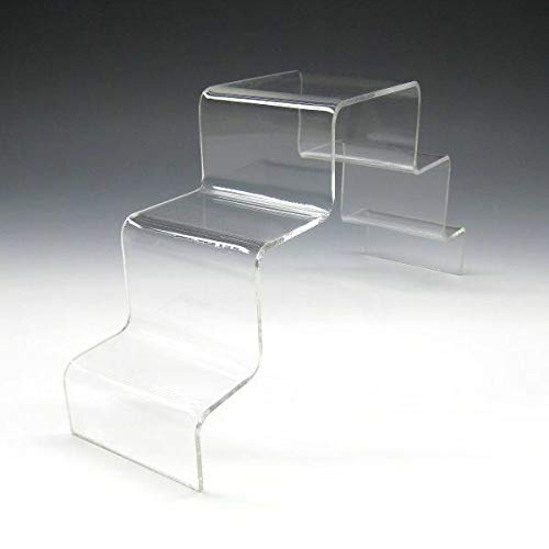 SHRADDHA SALES 3-Step Stand Acrylic COUNTERTOP Display Set of 2 ...