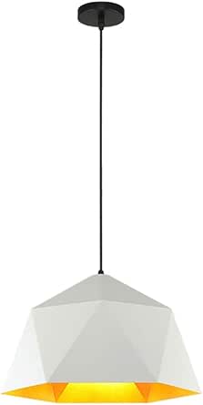 CSSYKV Rhombus Metal E27 Pendant Light Nordic Macaron Colorful ...