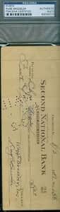 Amazon.com: Rube Bressler Autograph D.66 Check Signed - PSA/DNA ...