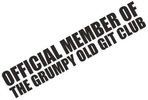 Official Member Of The Grumpy Old Git Club Funny Bumper Sticker Car Van ...