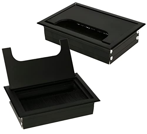 KOTARBAU Set of 2 Aluminium Cable Grommets 120 x 80 mm for Furniture ...