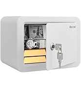 Marcree 0.23 Cubic Small Safe Box for Home, Mini Safes for Kids, Pink ...