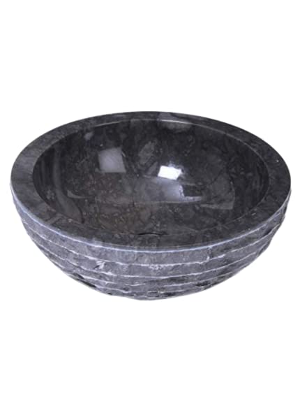 Jsk Black Stone Glossy Wash Basin, Counter Top for Bathroom, Living ...