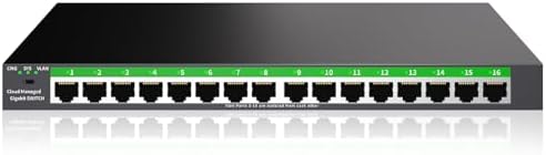 Amazon.com: STEAMEMO 16 Port Gigabit Switch, Easy Smart Managed ...