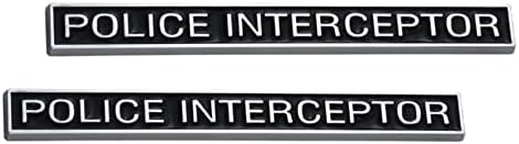 Amazon.com: 2-Piece Police Interceptor Emblems car Door Fender Trunk ...