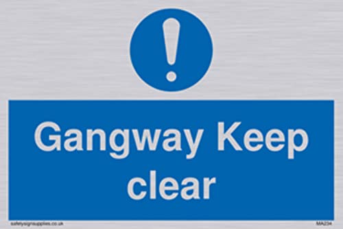 Gangway Keep Clear Sign – BigaMart