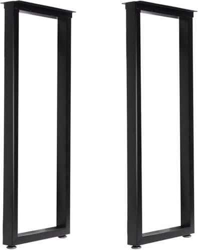 Amazon.com: iWEDN 40 Inch Bar Height Table Legs, Heavy Duty Metal Legs ...