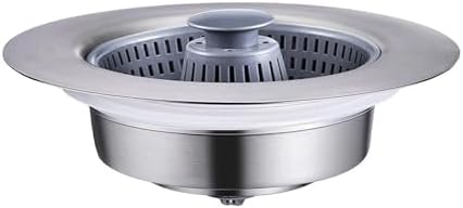 Bathroom Sink Drain Strainer K&J Kitchen Sink Strainer Stopper - 2-in-1 ...