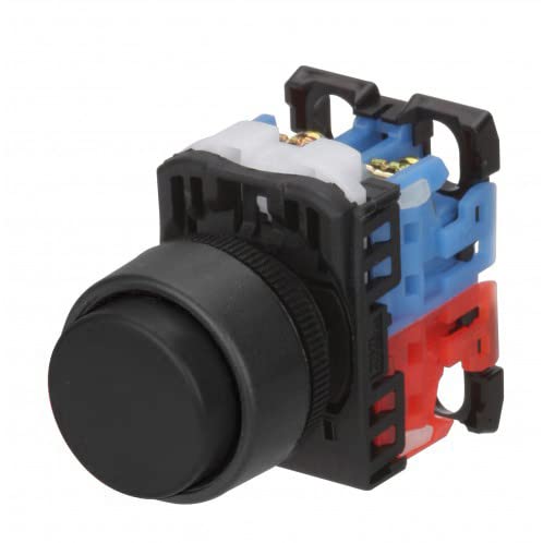 Amazon.co.jp: 富士電機 AR22E5R-20B 丸フレーム平形押しボタンスイッチ オルタネイト(2a) (黒) NN : 産業 ...