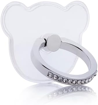 Swap-n-Snap Mobile Ring Grip | Teddy Bear-Shaped Transparent Sticker ...