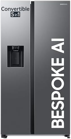 Samsung 653 L, 3 Star, Bespoke AI, Glass Door, Frost Free, Double Door, Convertible 5-in-1 ...