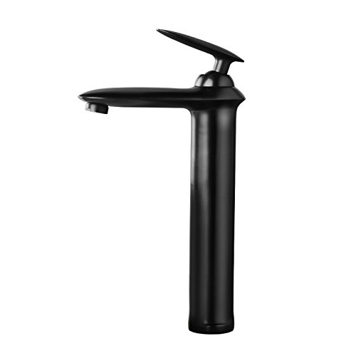 Buy WATER TOWER Tap - Single Lever Basin Tap - Black Waterfall Tap ...