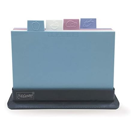 Coloured Chopping Board Set Non-Slip Set of 4 Colour Coded Cutting ...