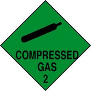 Amazon.com: Compressed gas 2 self adhesive label at 200mm x 200mm