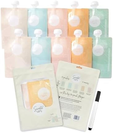 Amazon.com : Squooshi Reusable Baby Food Pouches for Toddlers | BPA ...