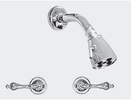 Sigma Tub Shower 1 008142 Sigma 2 Valve Shower Set Satin Chrome - Tub ...
