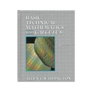 Basic Technical Mathematics with Calculus: Allyn J. Washington: 9780201501735: Amazon.com: Books