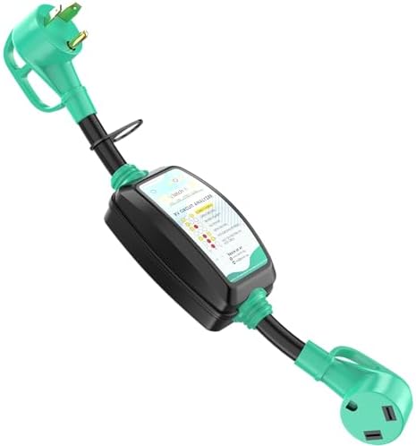 Amazon.com: Maypott 30 Amp RV Surge Protector with 50A to 30A ...