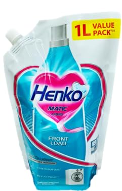 Henko Matic Front Load Detergent Liquid 1L Pouch Humarabazar : Amazon ...