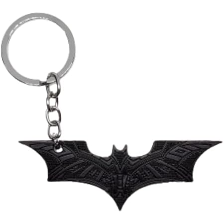 Stylish Dc Bat Man Logo Black Metal Keychain Key Ring | Dc Joker ...