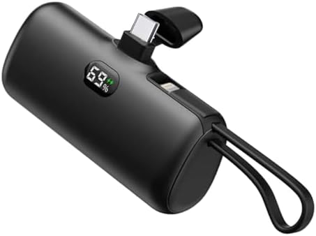 Charmast Mini Power Bank USB C 5000mAh,20W PD 18W QC USB C Battery Pack ...