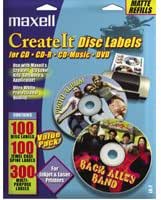 Maxell Create It CD Label System Refills: Amazon.co.uk: Stationery ...