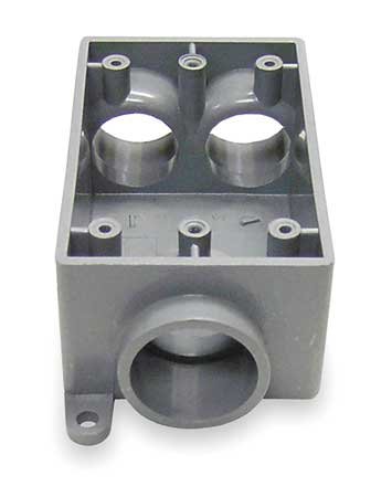 Weatherproof Box, 1/2 in Hub, PVC - Electrical Equipment - Amazon.com